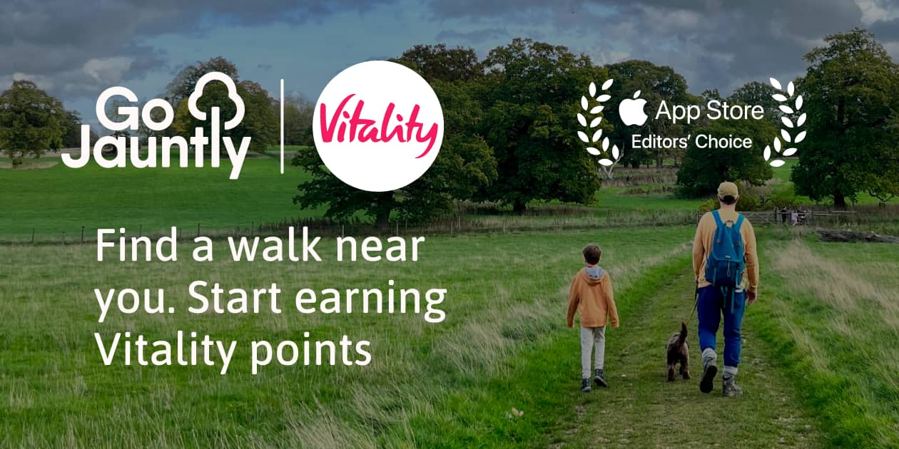 Find walks near you. Earn Vitality points.